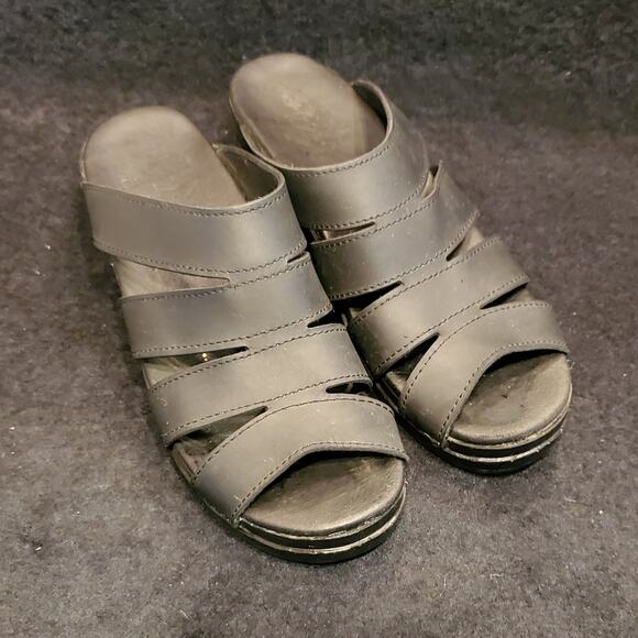 Dansko | Shoes | Dansko Summer Wedge Royal Blue Leather Sandals Size 4 ...